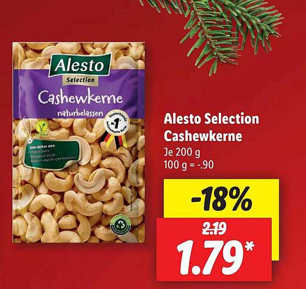 Alesto Selection Cashewkerne Angebot bei Lidl - 1Prospekte.de