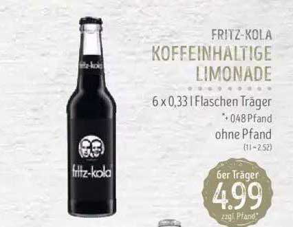 Fritz-kola Koffeinhaltige Limonade Angebot bei Edeka Struve - 1Prospekte.de