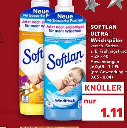 Softlan Ultra Weichspüler Angebot bei Kaufland - 1Prospekte.de