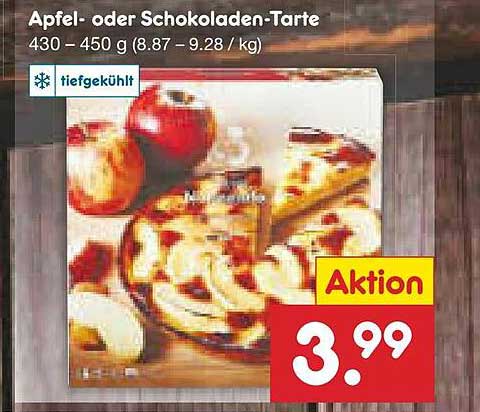 Apfel Oder Schokoladen Tarte Angebot bei Netto Marken Discount