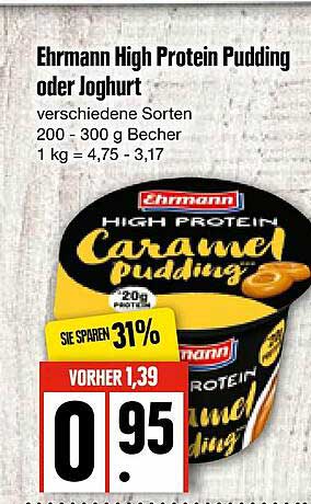 Ehrmann High Protein Pudding Oder Joghurt Angebot bei EDEKA - 1Prospekte.de