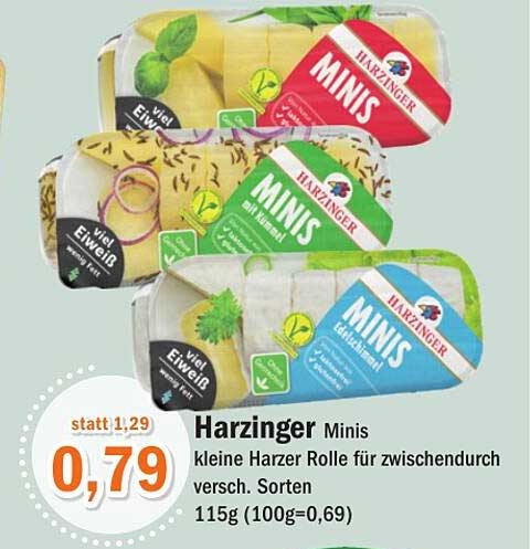 Harzinger Minis Kleine Harzer Rolle Für Zwischendurch Versch. Sorten ...
