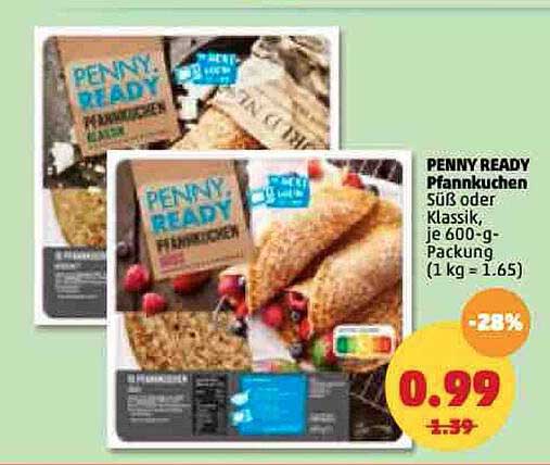 Penny Ready Pfannkuchen Angebot bei Penny - 1Prospekte.de