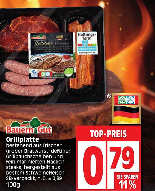 Bauern Gut Grillplatte Angebot bei EDEKA