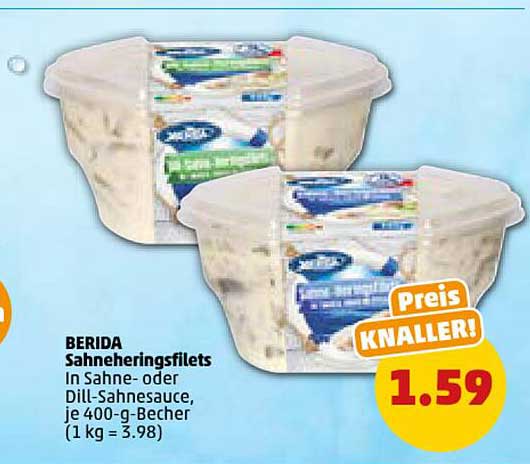 Berida Sahneheringsfilets Angebot bei Penny - 1Prospekte.de