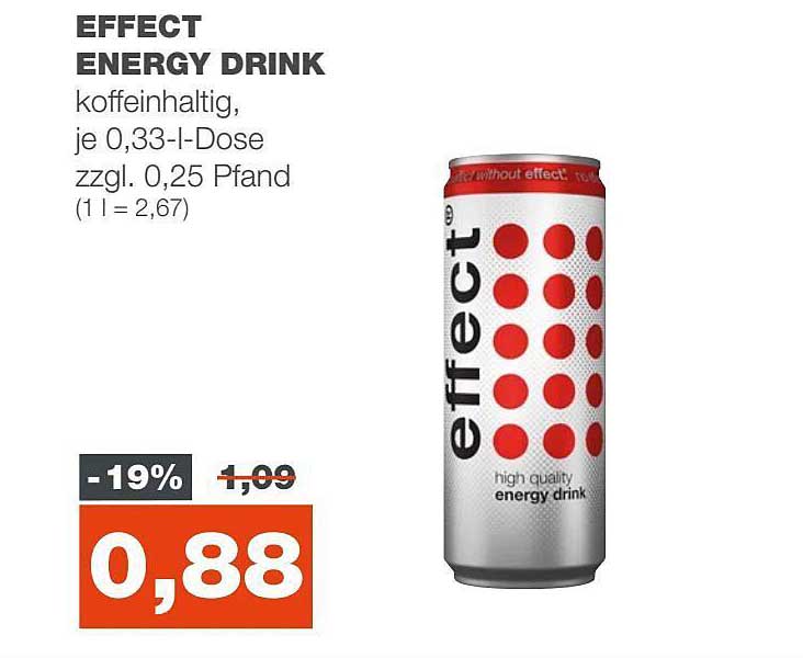Effect Energy Drink Angebot bei Real