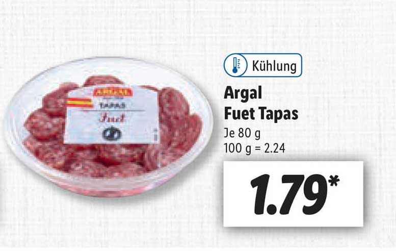Argal Serranoschinken Tapas Angebot bei Lidl