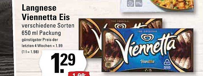 Langnese Viennetta Eis Angebot bei EDEKA - 1Prospekte.de