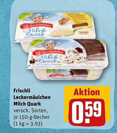 Frischli Leckermäulchen Milch Quark Angebot bei REWE - 1Prospekte.de