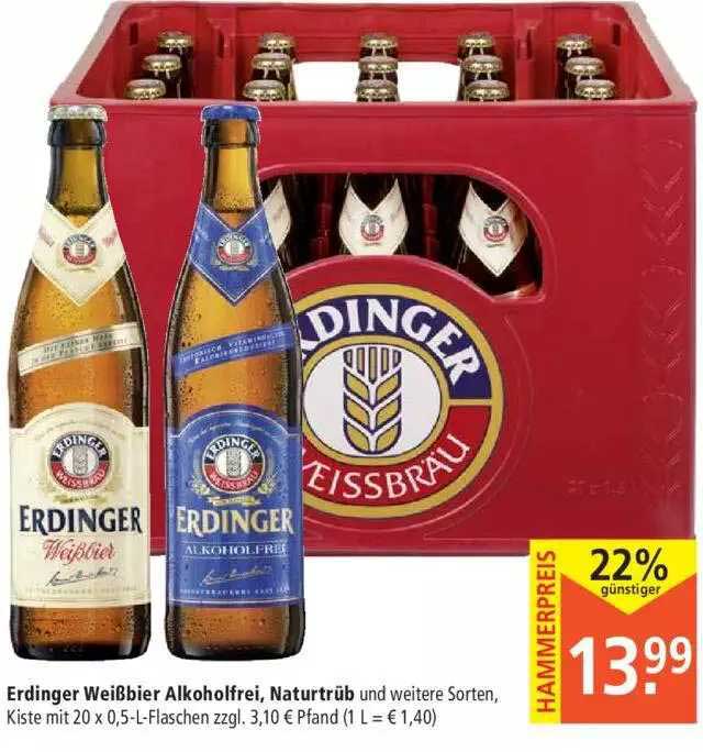 Wunderschöne Erdinger Alkoholfrei Angebot Diese Woche Fotos