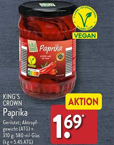 King's Crown Paprika Angebot bei ALDI Nord - 1Prospekte.de