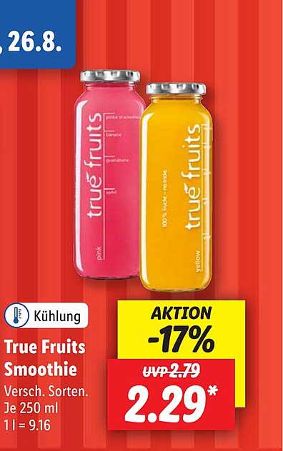 True Fruits Smoothie Angebot bei Lidl - 1Prospekte.de