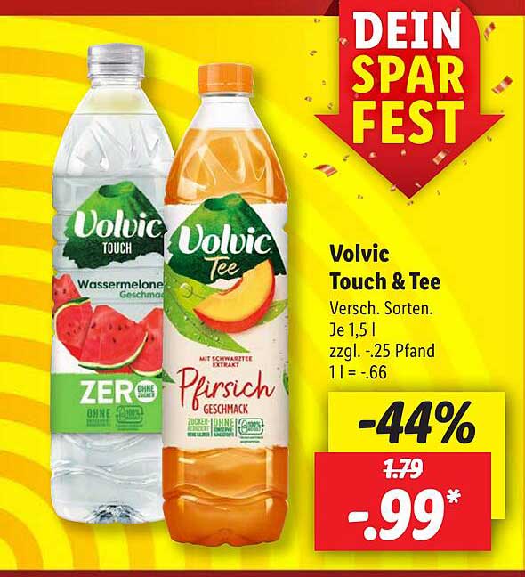 Volvic Touch & Tee Angebot bei Lidl - 1Prospekte.de