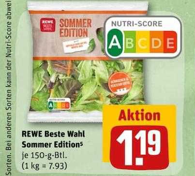 Rewe Beste Wahl Sommer Edition Angebot bei REWE - 1Prospekte.de