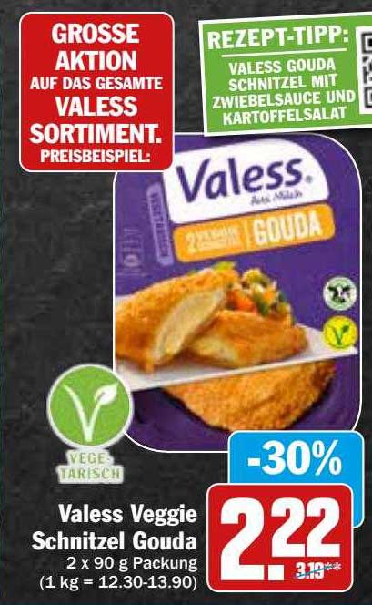 Valess Veggie Schnitzel Gouda Angebot bei Hit