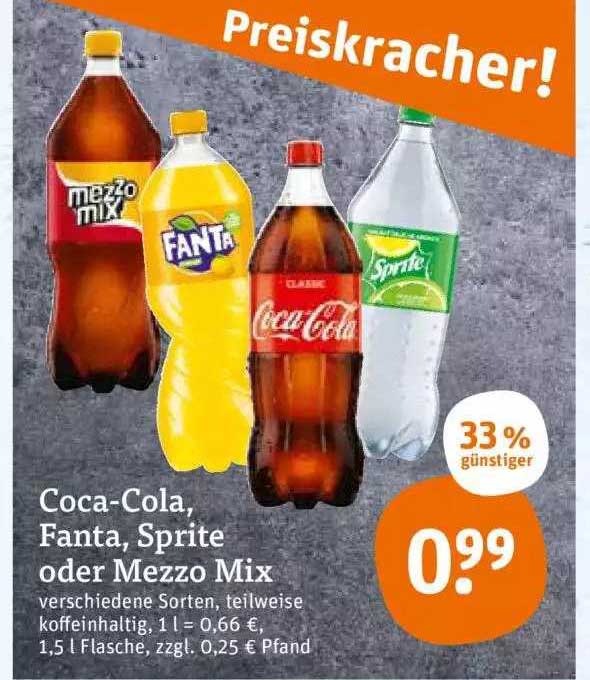 Coca-cola, Fanta, Mezzo-mix Angebot bei Marktkauf