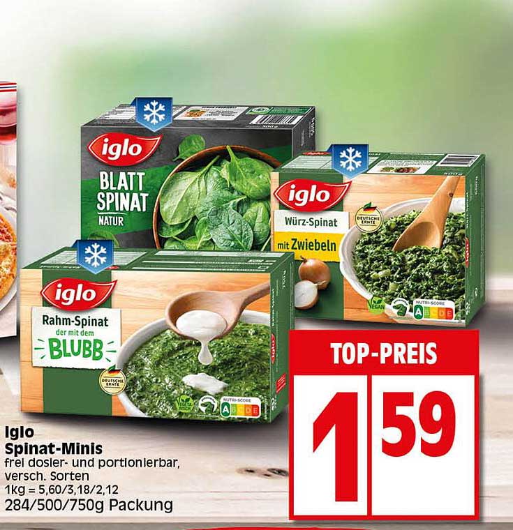 Iglo Spinat-minis Angebot bei Elli Markt - 1Prospekte.de