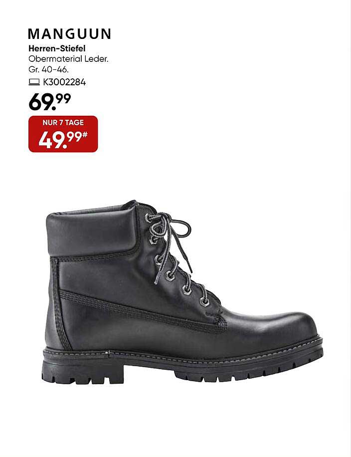 Manguun Herren-stiefel Angebot bei Galeria Karstadt Kaufhof - 1Prospekte.de