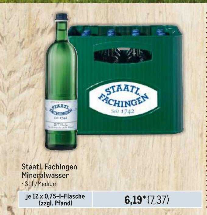 Staatl. Fachingen Mineralwasser Angebot bei METRO - 1Prospekte.de