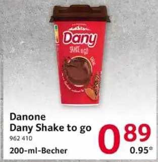 Danone Dany Shake To Go Angebot bei Selgros - 1Prospekte.de