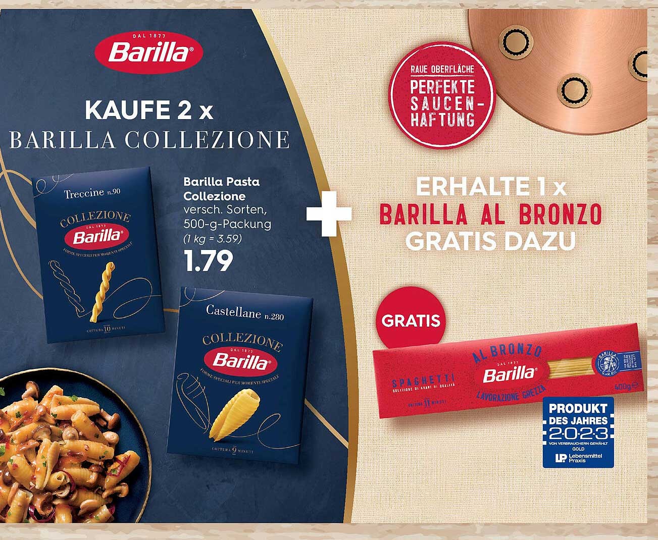 Barilla Pasta Collezione Angebot bei Akzenta - 1Prospekte.de
