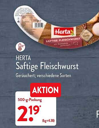 Herta Saftige Fleischwurst Angebot bei ALDI Nord - 1Prospekte.de