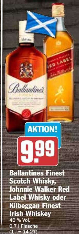 Ballantines Finest Scotch Whisky, Johnnie Walker Red Label Whisky Oder ...