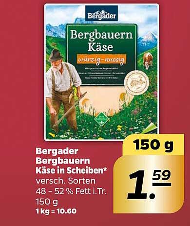 Bergader Bergbauern Käse In Scheiben Angebot bei Netto - 1Prospekte.de