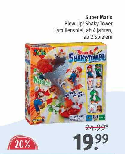 Super Mario Blow Up! Shaky Tower Angebot bei ROSSMANN - 1Prospekte.de