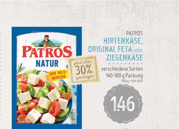 Patros Hirtenkäse Original Feta Oder Ziegenkäse Angebot bei Edeka ...