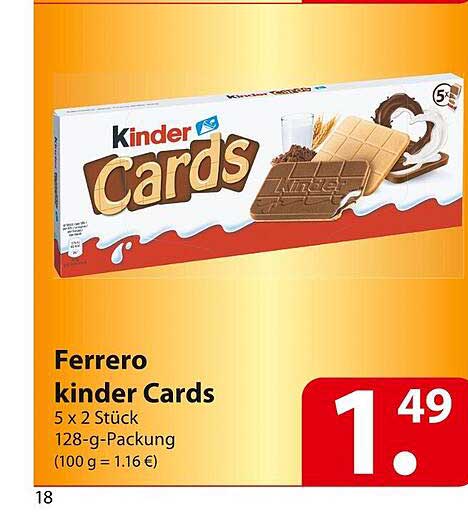 Ferrero Kinder Cards Angebot bei Famila - 1Prospekte.de