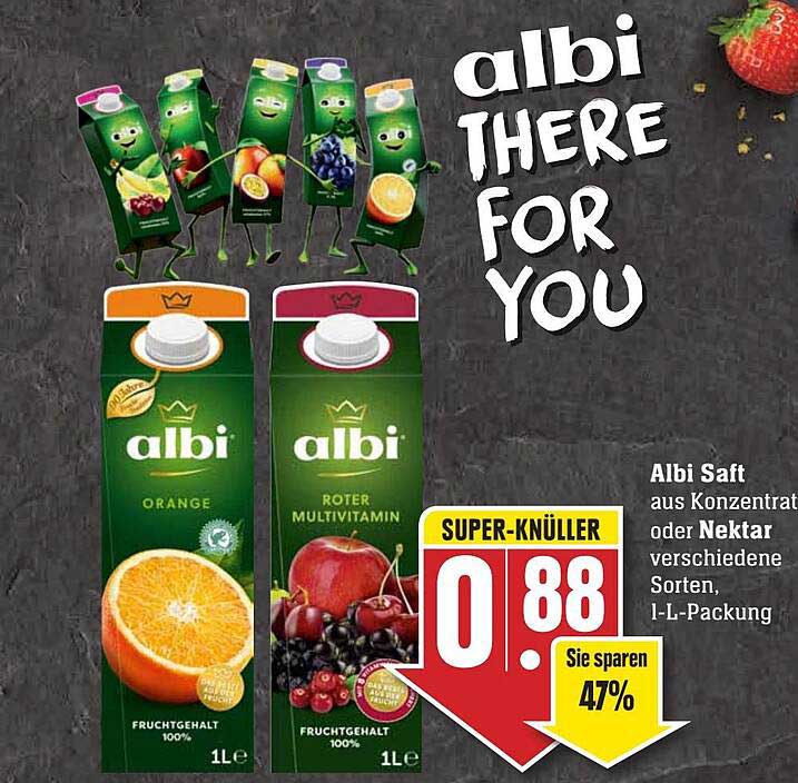 Elegantes Albi Saft Angebot Bild