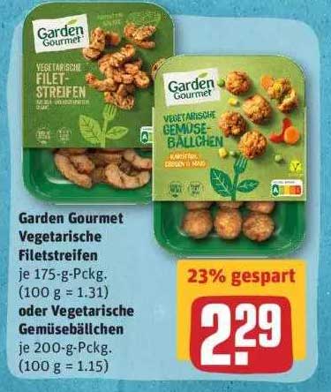 Garden Gourmet Vegetarische Filetstreifen Oder Gemüsebällchen Angebot ...