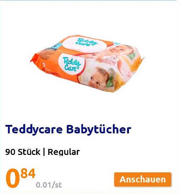 Teddycare Babytücher Angebot bei Action - 1Prospekte.de