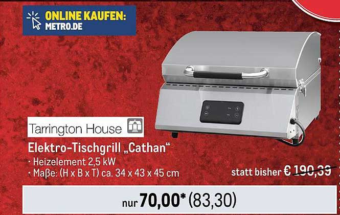 Tarrington House Elektro-tischgrill „cathan“ Angebot bei METRO ...