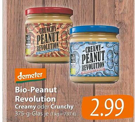 Bio-peanut Revolution Creamy Oder Crunchy Angebot bei Famila ...