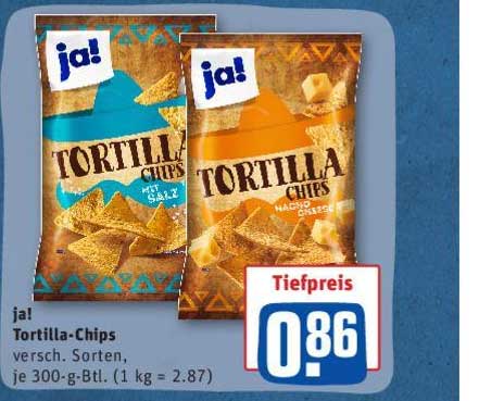 Ja! Tortilla Chips Angebot bei REWE