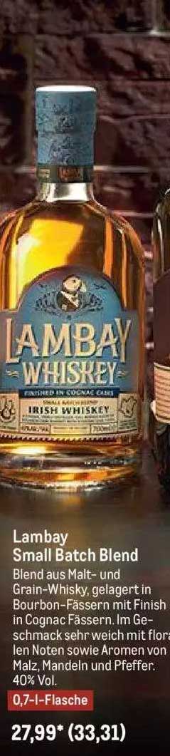 Lambay Small Batch Blend Angebot bei METRO - 1Prospekte.de