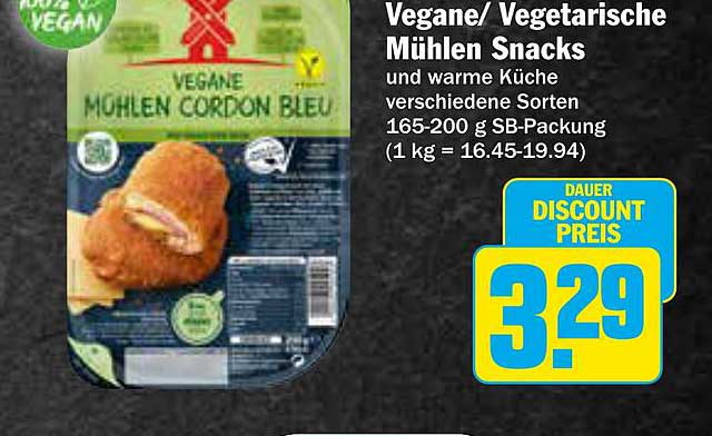 Vegane Oder Vegetarische Mühlen Snacks Rügenwalder Mühle Angebot bei ...