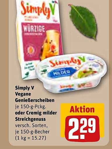 Simply V Vegane Genießerscheiben Oder Cremig Milder Streichgenuss ...