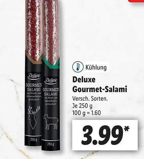 Deluxe Gourmet-salami Angebot bei Lidl - 1Prospekte.de