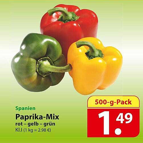 Paprika-mix Angebot bei Famila - 1Prospekte.de