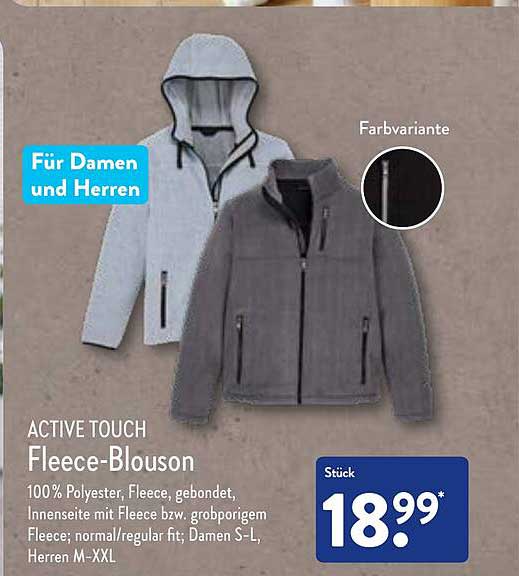 Active Touch Fleece-blouson Angebot bei ALDI Nord - 1Prospekte.de