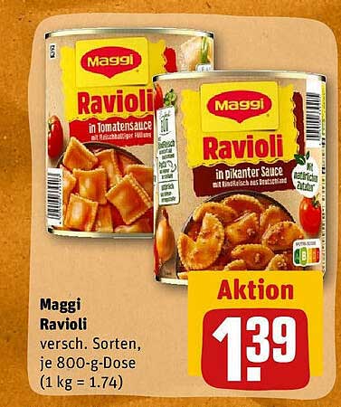 Maggi Ravioli Angebot bei REWE - 1Prospekte.de
