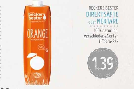 Beckers Bester Direktsäfte Oder Nektare Angebot bei Edeka Struve ...