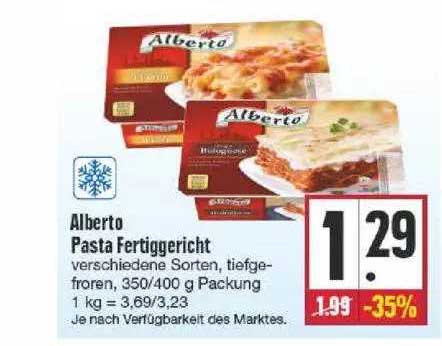 Alberto Pasta Fertiggericht Angebot bei EDEKA