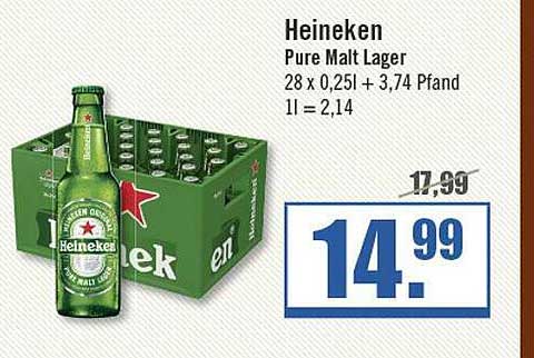 Heineken Pure Malt Lager Angebot bei Zisch - 1Prospekte.de