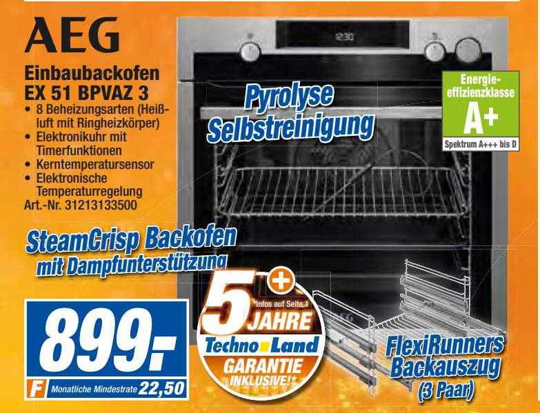 Aeg Einbaubackofen Ex 51 Bpvaz 3 Angebot bei Expert Techno Land ...