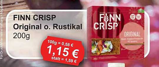 Finn Crisp Original O Rustikal Angebot bei CAP Markt - 1Prospekte.de