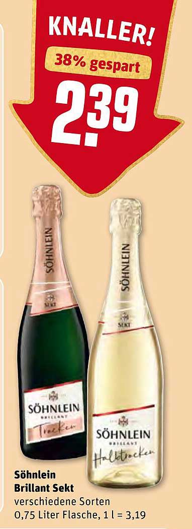 Söhnlein Brillant Sekt Angebot bei REWE Kaufpark - 1Prospekte.de